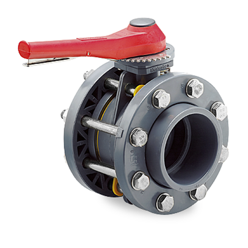 PVC-U кран пеперуда, SpaZone, D110, с фланец | 1009643 - HydroSpa