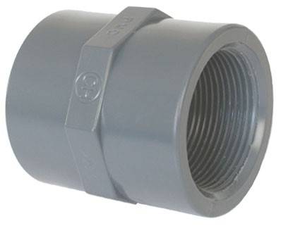 PVC-U муфа, смесена, Coraplax, D110-4", вътрешна резба | 7305110 - HydroSpa