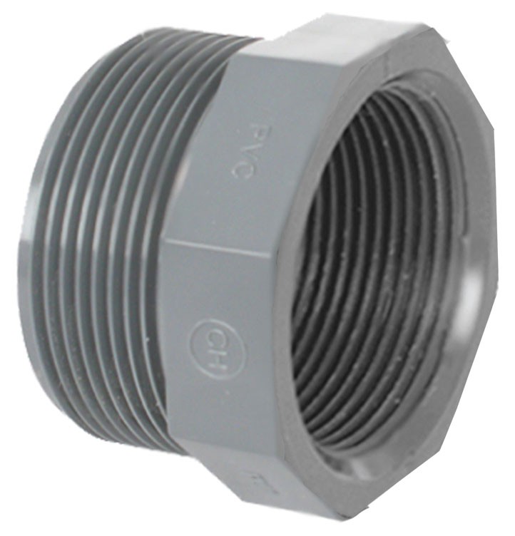 PVC-U резбови намалител, Coraplax, 1/2" външна резба - 1/4" вътрешна резба | 7212020 - HydroSpa